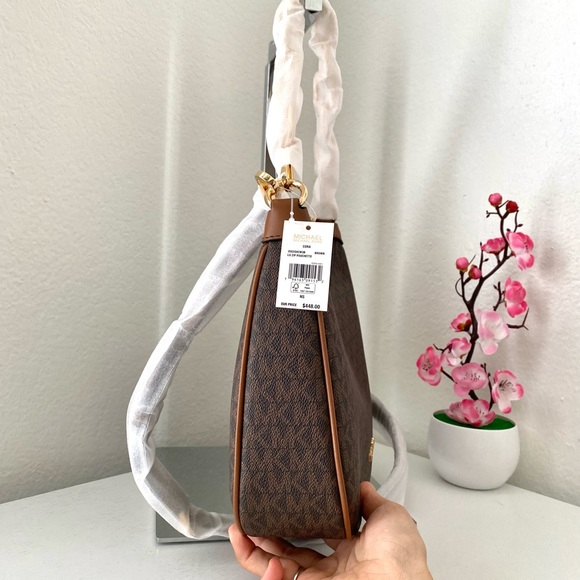Michael Kors | Bags | Michael Kors Cora Large Logo Shoulder Bag | Poshmark